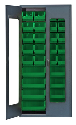 QSC-C240250 CLEAR-VIEW Security Bin Cabinet - Quantum Storage