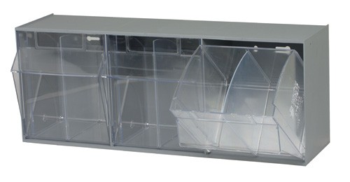 QTB303 Clear Tip out Bin - Quantum Storage