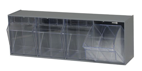 QTB304 Clear Tip out Bin - Quantum Storage