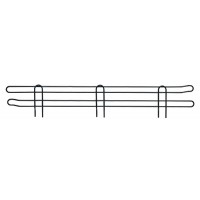 Side and Back Ledges - Accessories - Wire Shelving - BL72BK Black Epoxy ...